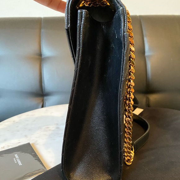 Yves Saint Laurent | Bags | Ysl Large Envelope Chain Bag In Black ...